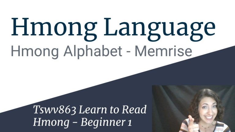 1.4 Hmong Language - Alphabet - Memrise Flash Cards - Tswv863 Learn to ...